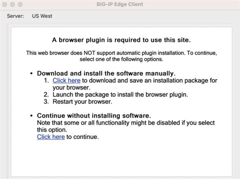 After the macOS Ventura 13.3 update is installed, BIG-IP Edge client ...