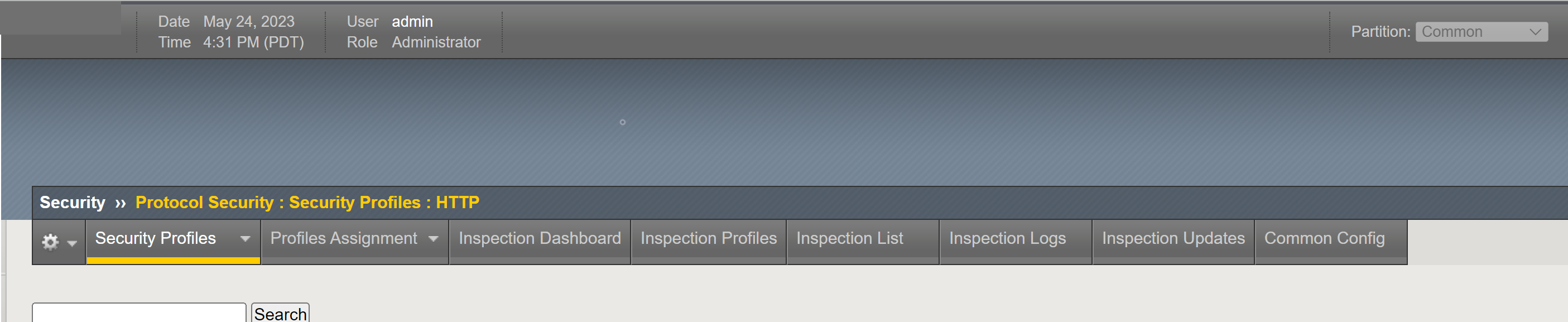 Cannot Change Partition when in ASM Security tab