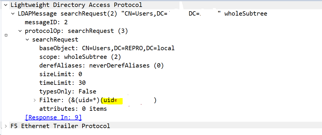 BIG-IP LDAP remote authentication fails