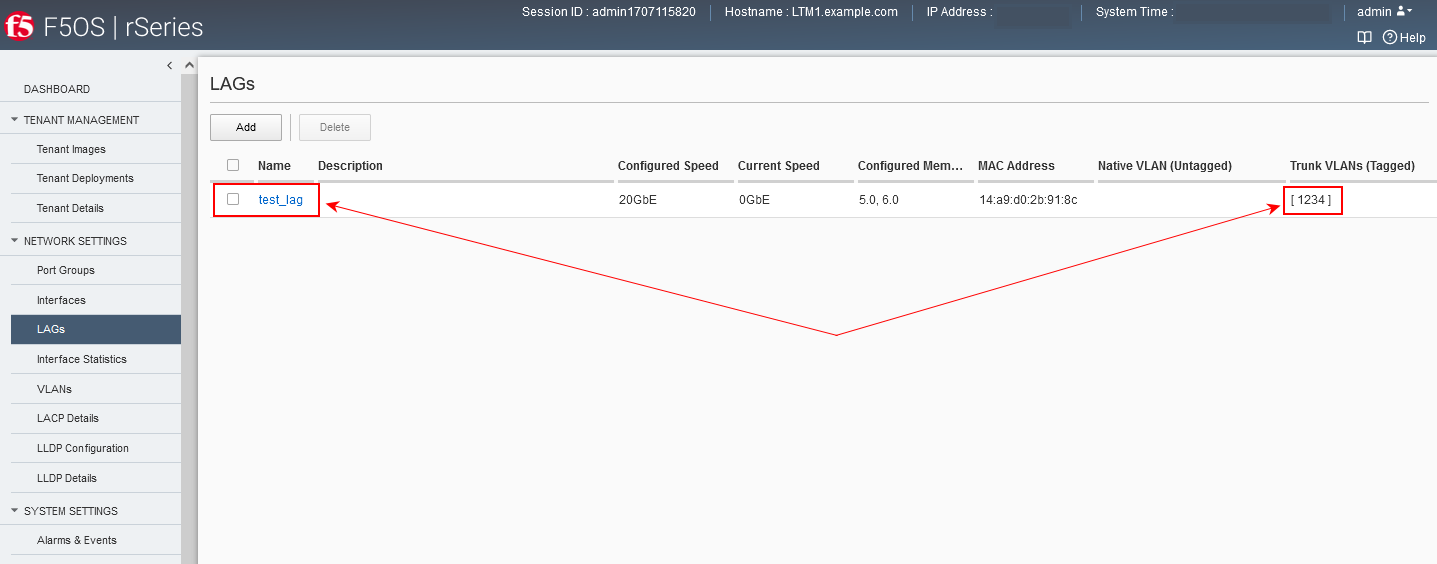 How to remove a trunk on Tenant