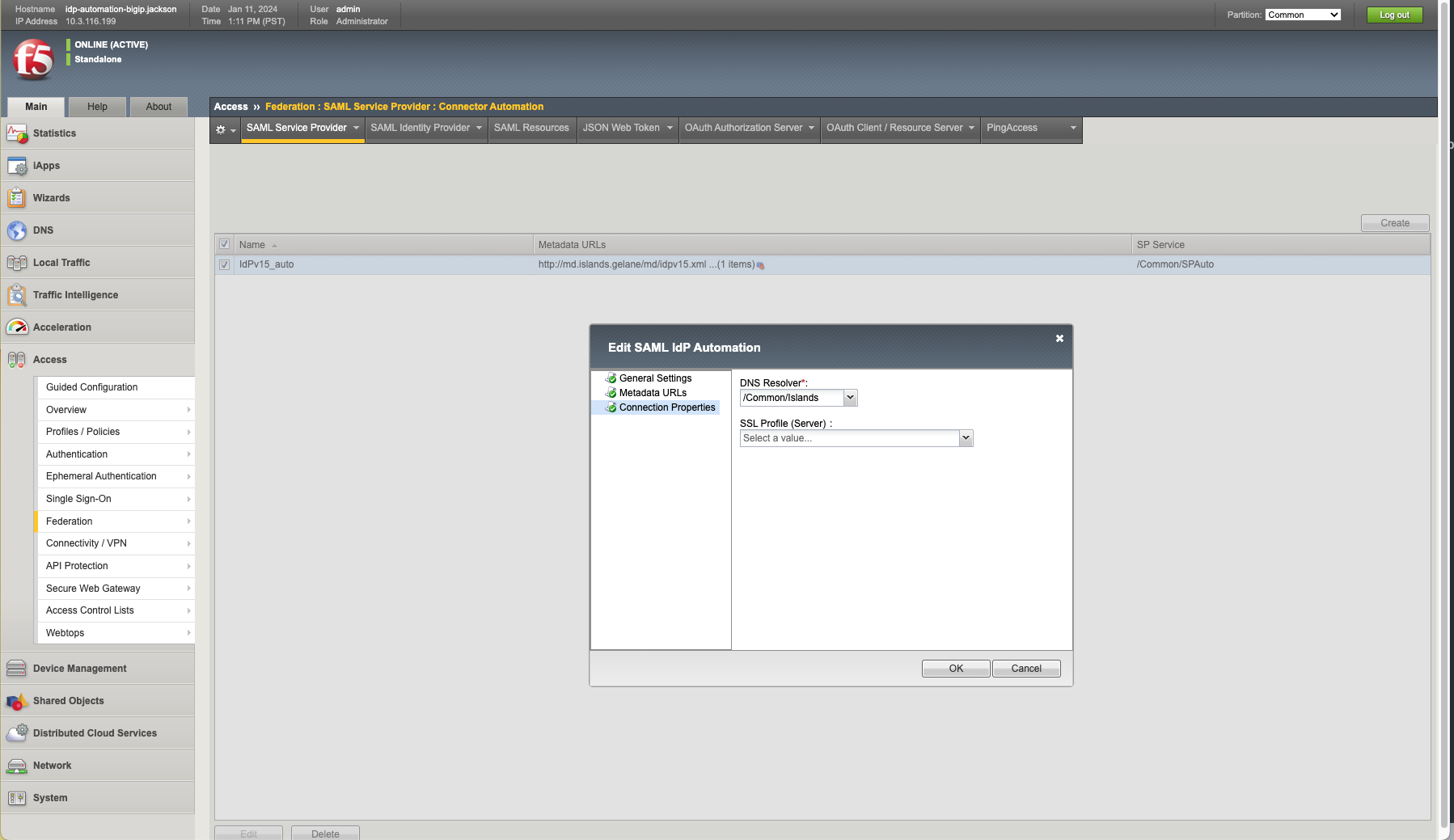 Configuring IdP Automation