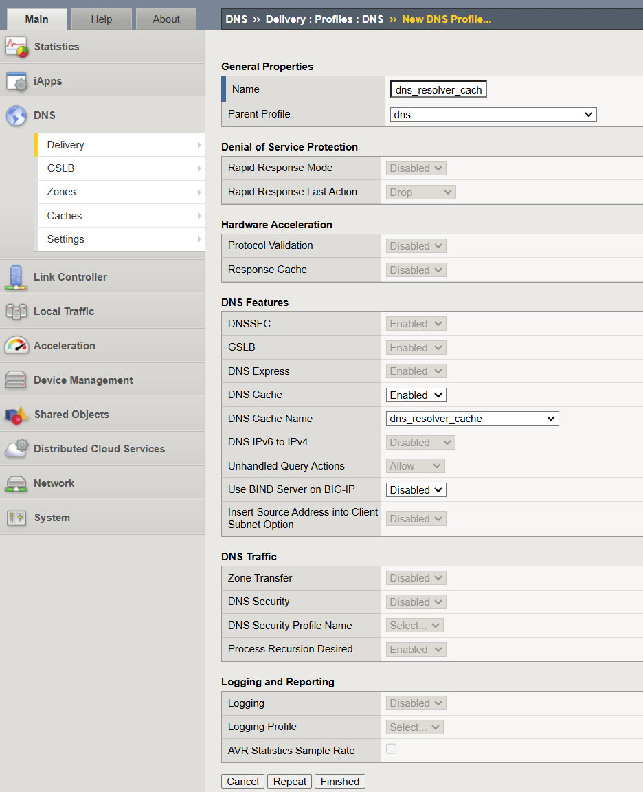 How to create DNS Caching (Resolver or Validating Resolver).