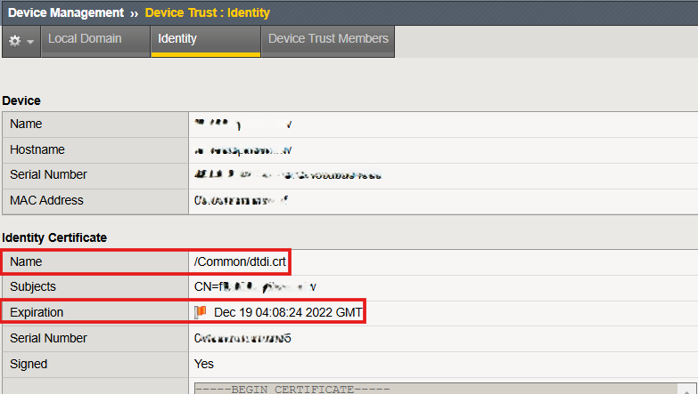 The dtca.crt and dtdi.crt are expired, but both config-sync and ...