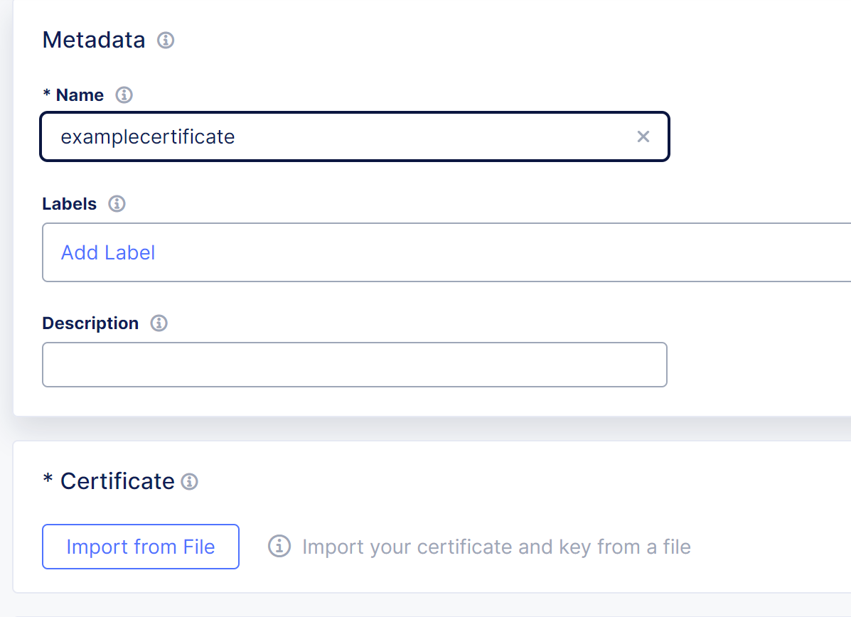How to update an SSL certificate on an existing profile