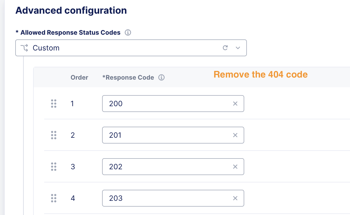 How to return custom response code and content