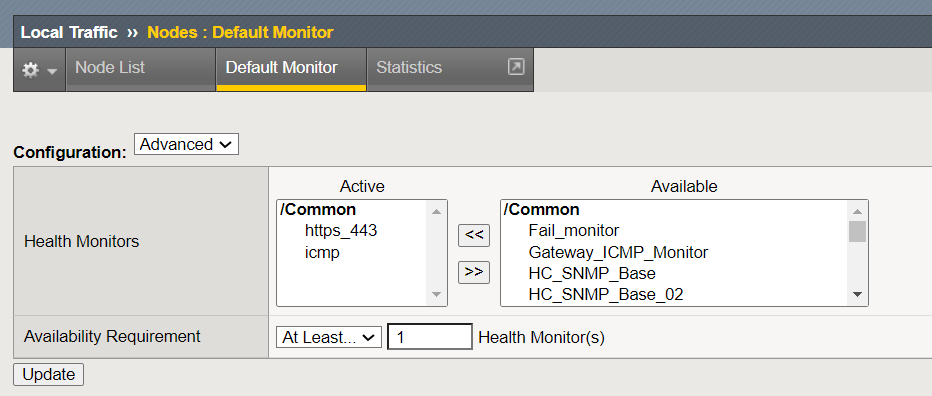 FQDN pool members are marked down