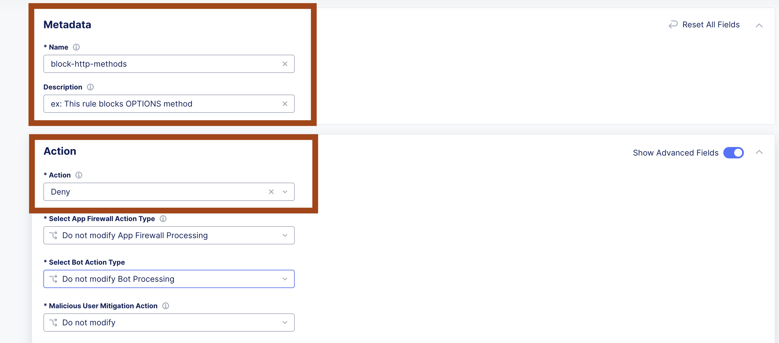 How to block HTTP request methods