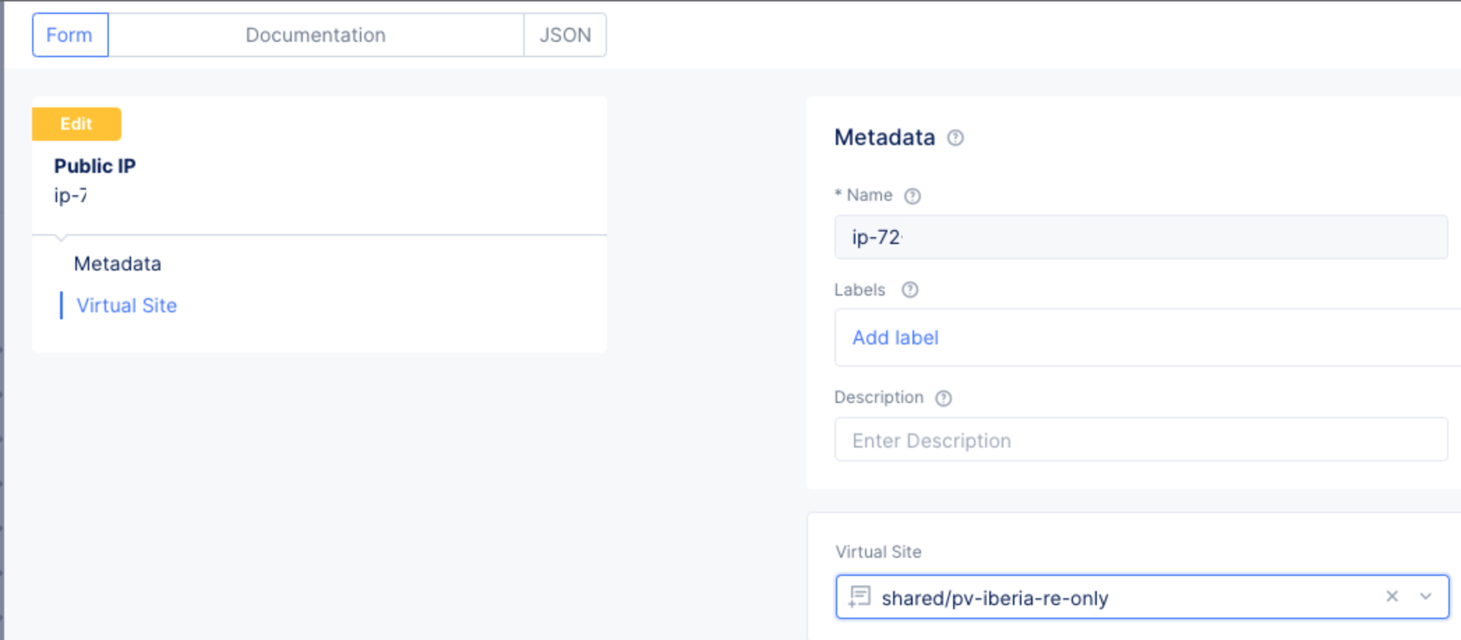 How to limit Load Balancer (LB) exposition / advertising on selected REs