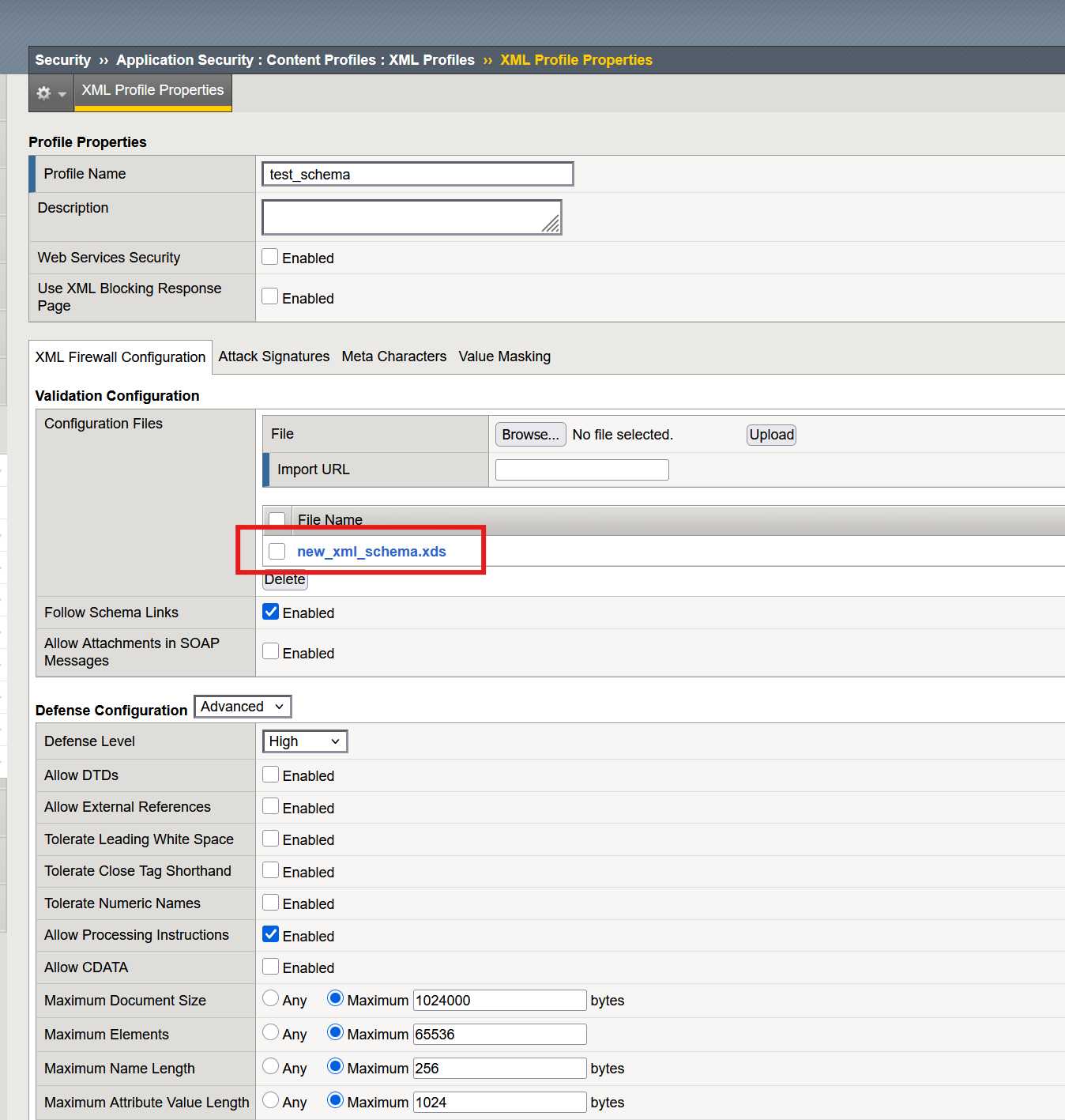 In the BIG-IP WAF, create an XML Profile and configure it to parse XML ...