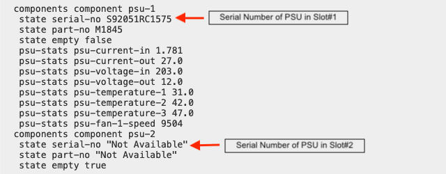 Determine the BIG-IP iSeries and F5 rSeries PSU serial numbers