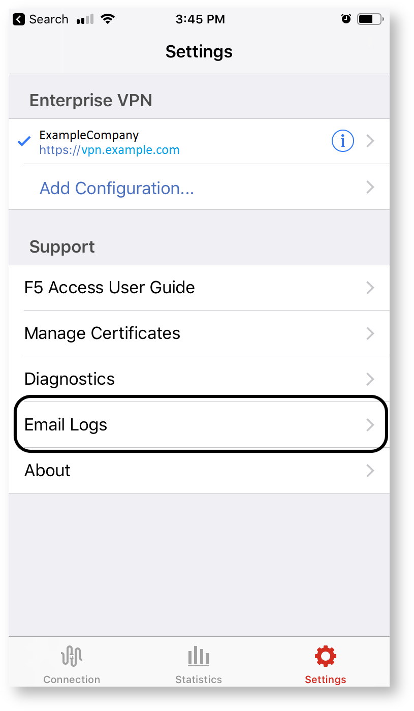 Gathering F5 VPN client logs