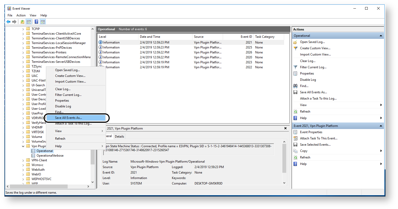Gathering F5 VPN client logs