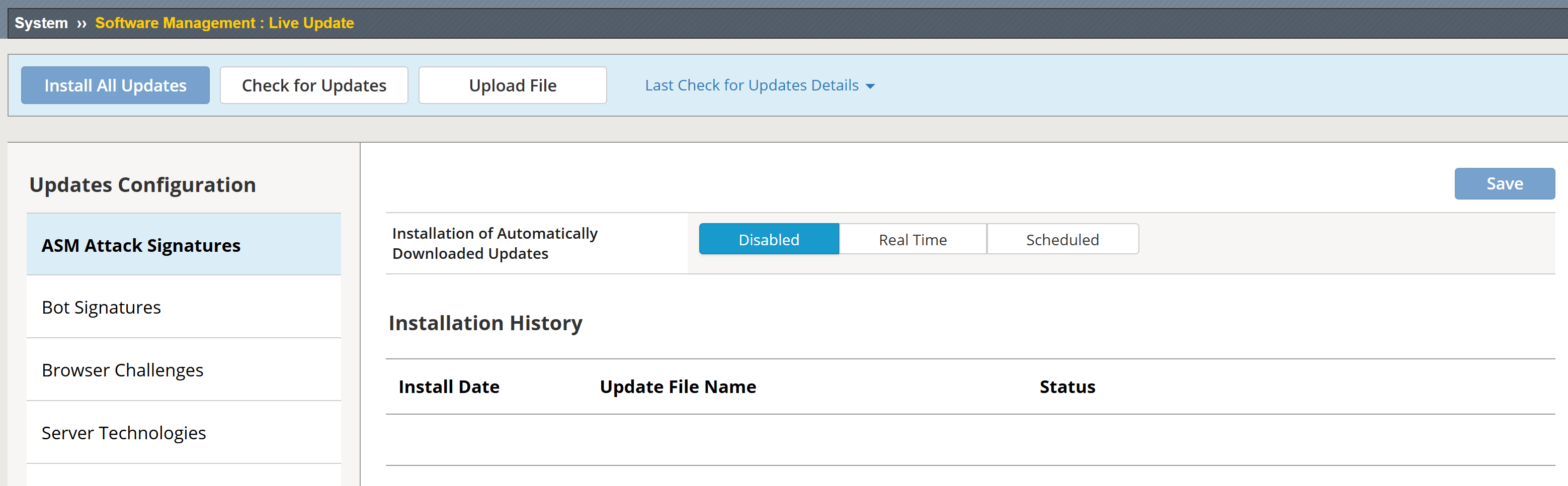 F5 WAF Signature update configuration is missing after upgrade to ...