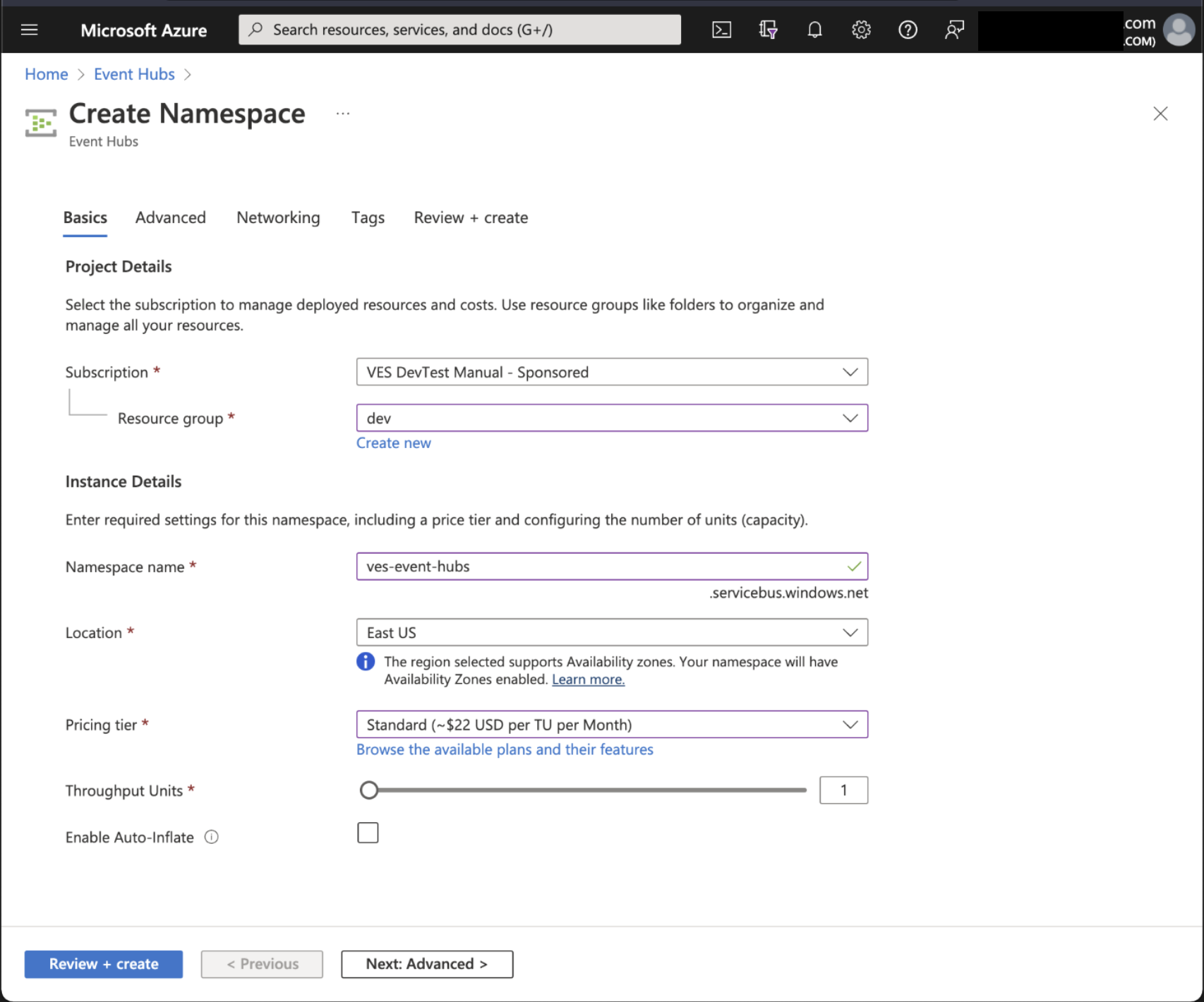 How do I configure Global Log Receiver for Azure Event Hubs?